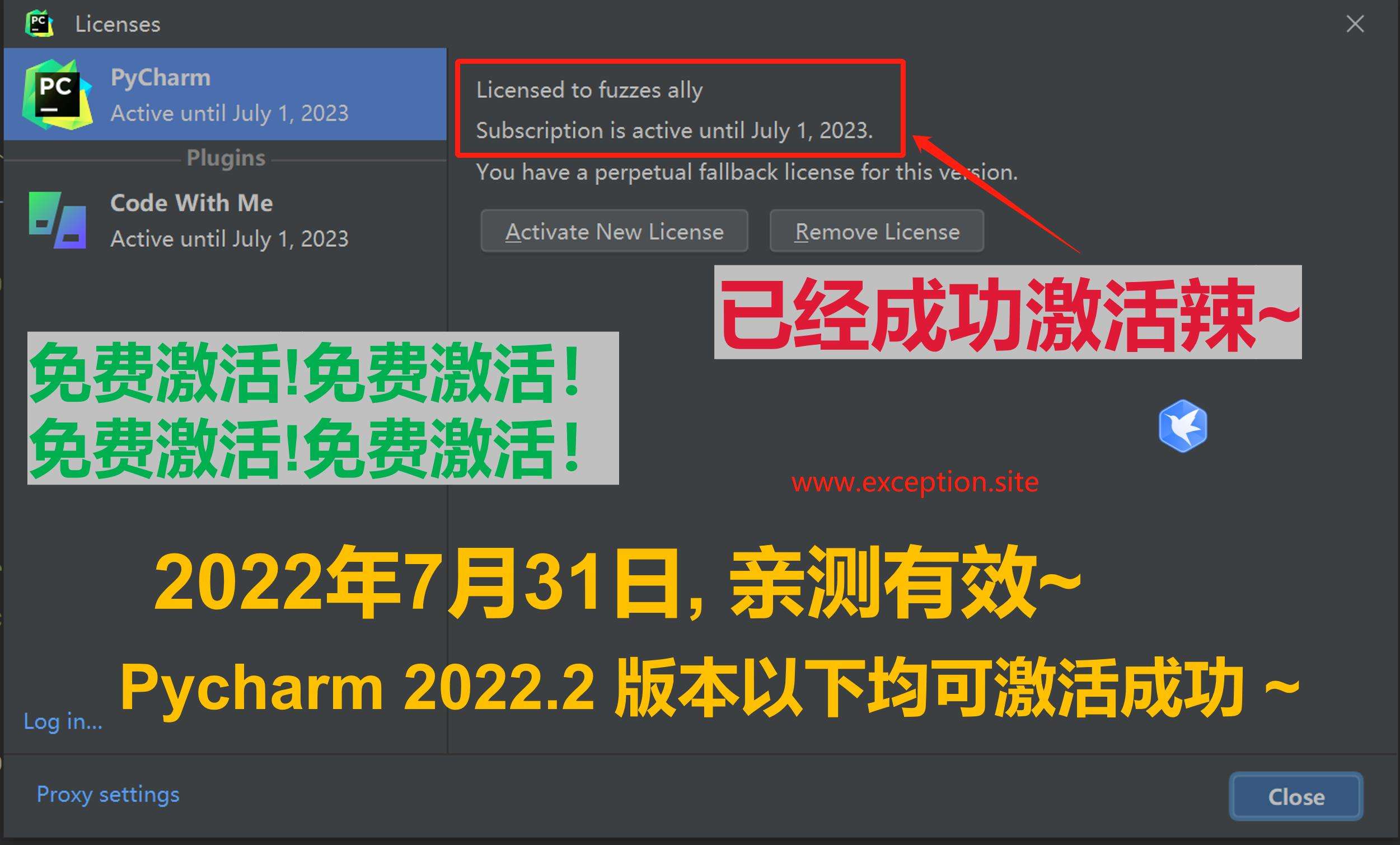 PyCharm 2022.2 激活破解码_安装教程 (持续更新~) - 异常教程